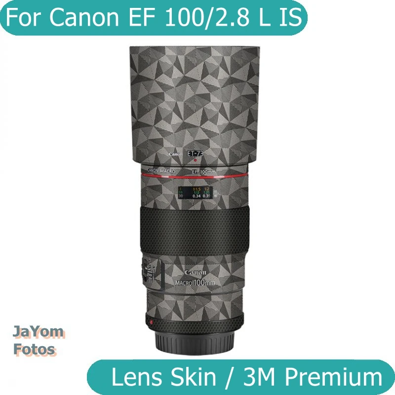 For Canon EF 100mm F2.8 L IS USM Macro Anti-Scratch Camera Lens Sticker ...