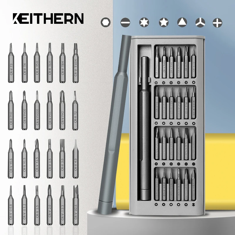 KEITHERN-25-In-1-Screwdriver-Set-Precision-Screw-Driver-Bits-With ...
