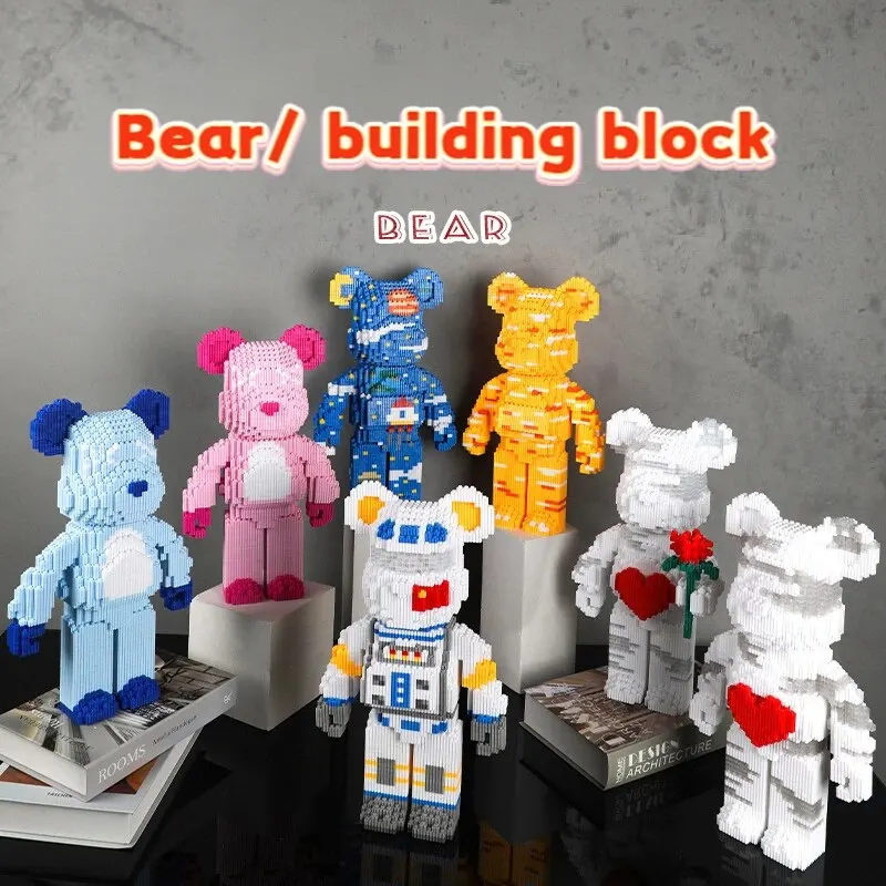 Creative Love Violent Bear Series Assemble Building Block Toy Large ...