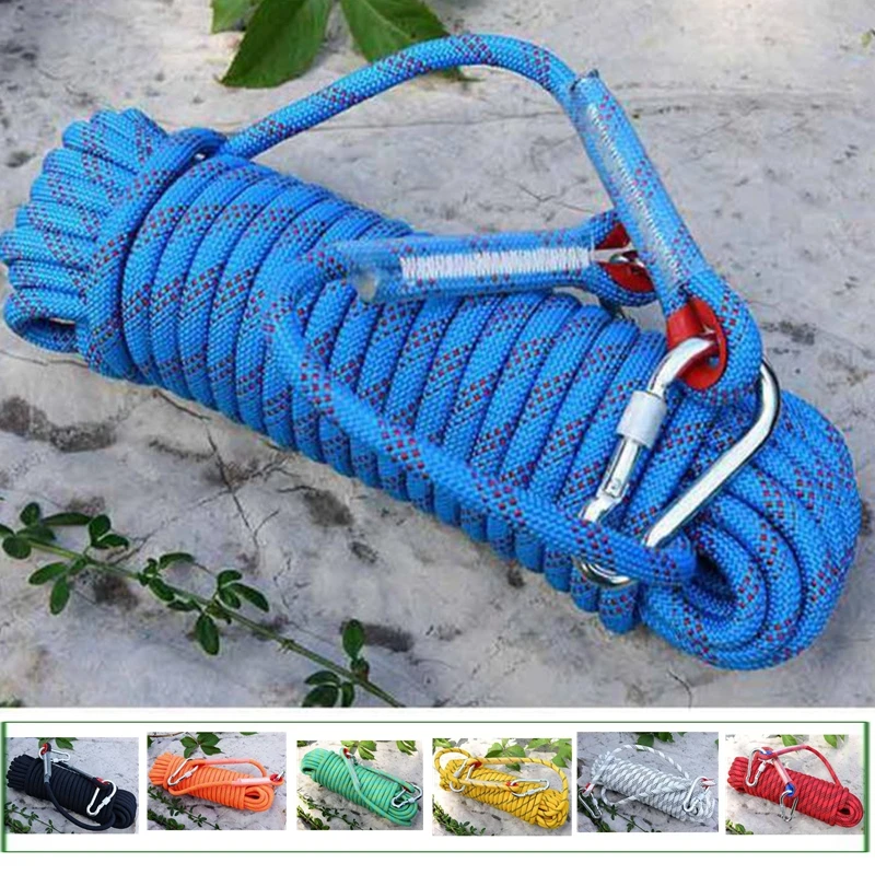 10M 20M Outdoor Auxiliary Ropes Floating Climbing Rope 10mm 12mm Dia High Strength Cord Safety ...