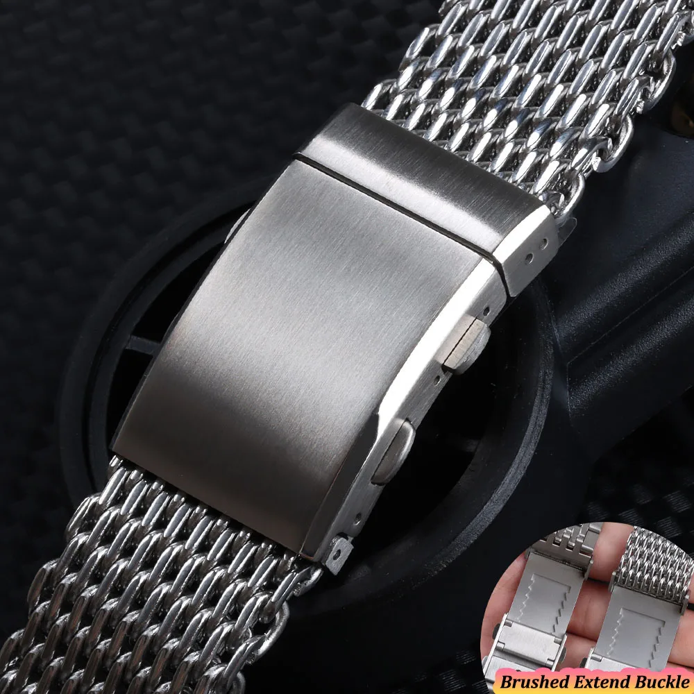 316L-Stainless-Steel-Watch-Clasp-18mm-20mm22mm-Brushed-Extendable ...