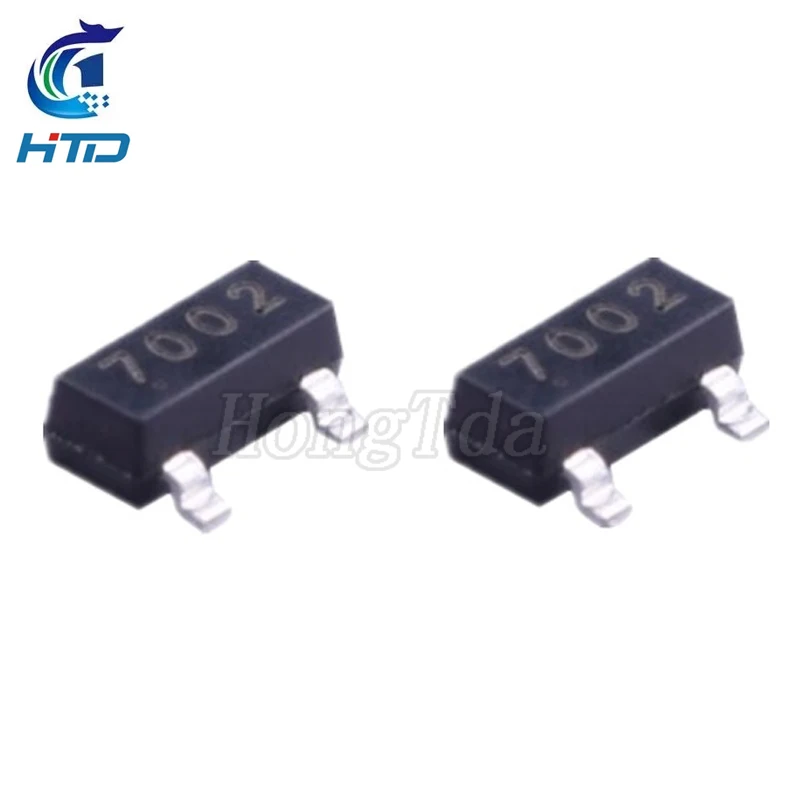 100PCS-2N7002-Transistores-SOT-23-7002-N-Mos-n-canal-mosfet-60V-Novo ...