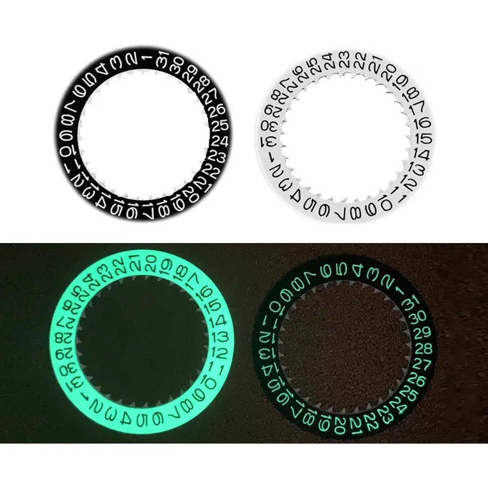Green Luminous Date Disc for NH35 Movement Modified Part Watch Calendar ...
