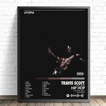 Music Album Covers Postert-travis Rapper S-scott Hiphop Singer Album ...