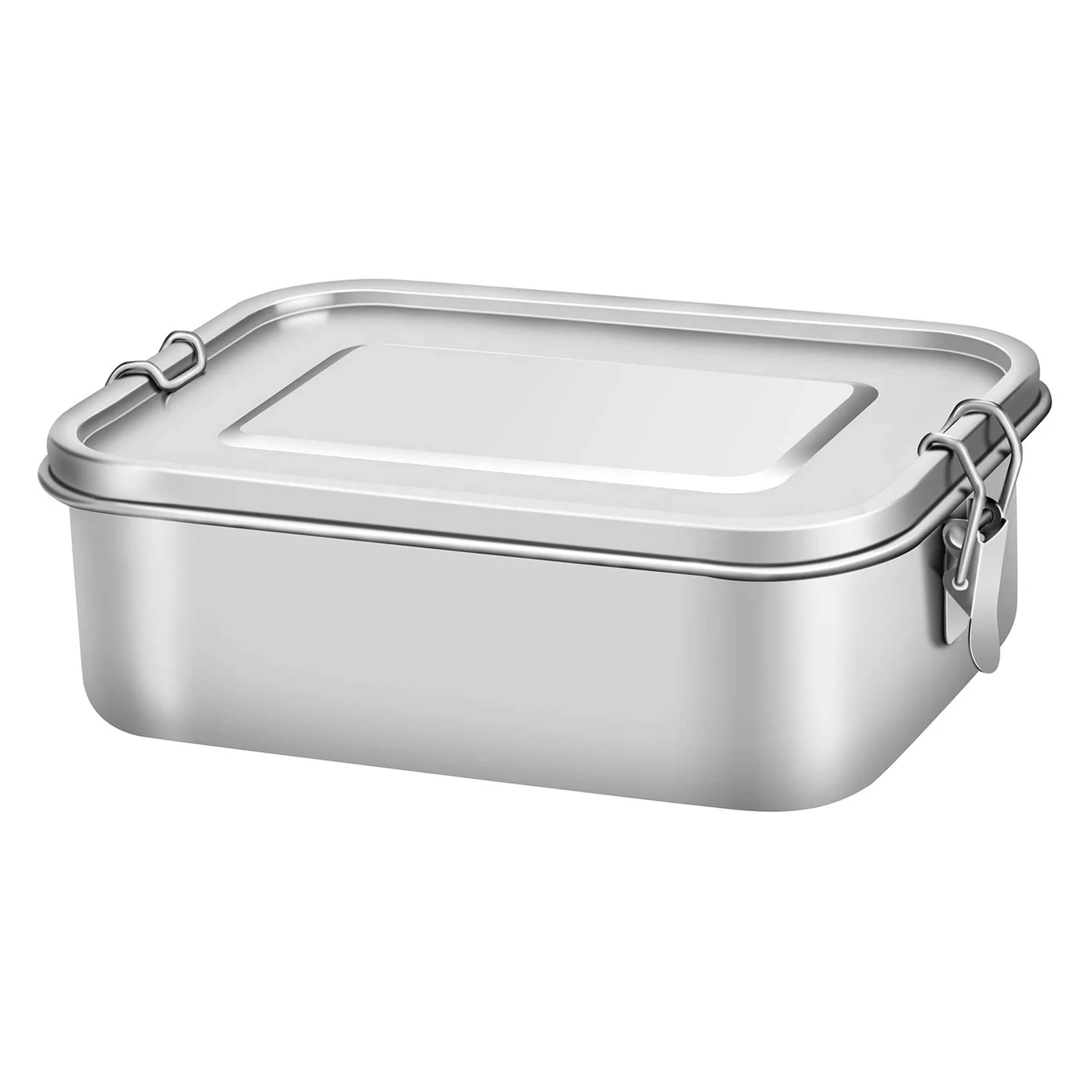 1200Ml Rvs Lunchbox Metalen Lekvrije Lichtgewicht Bento Container Voor ...