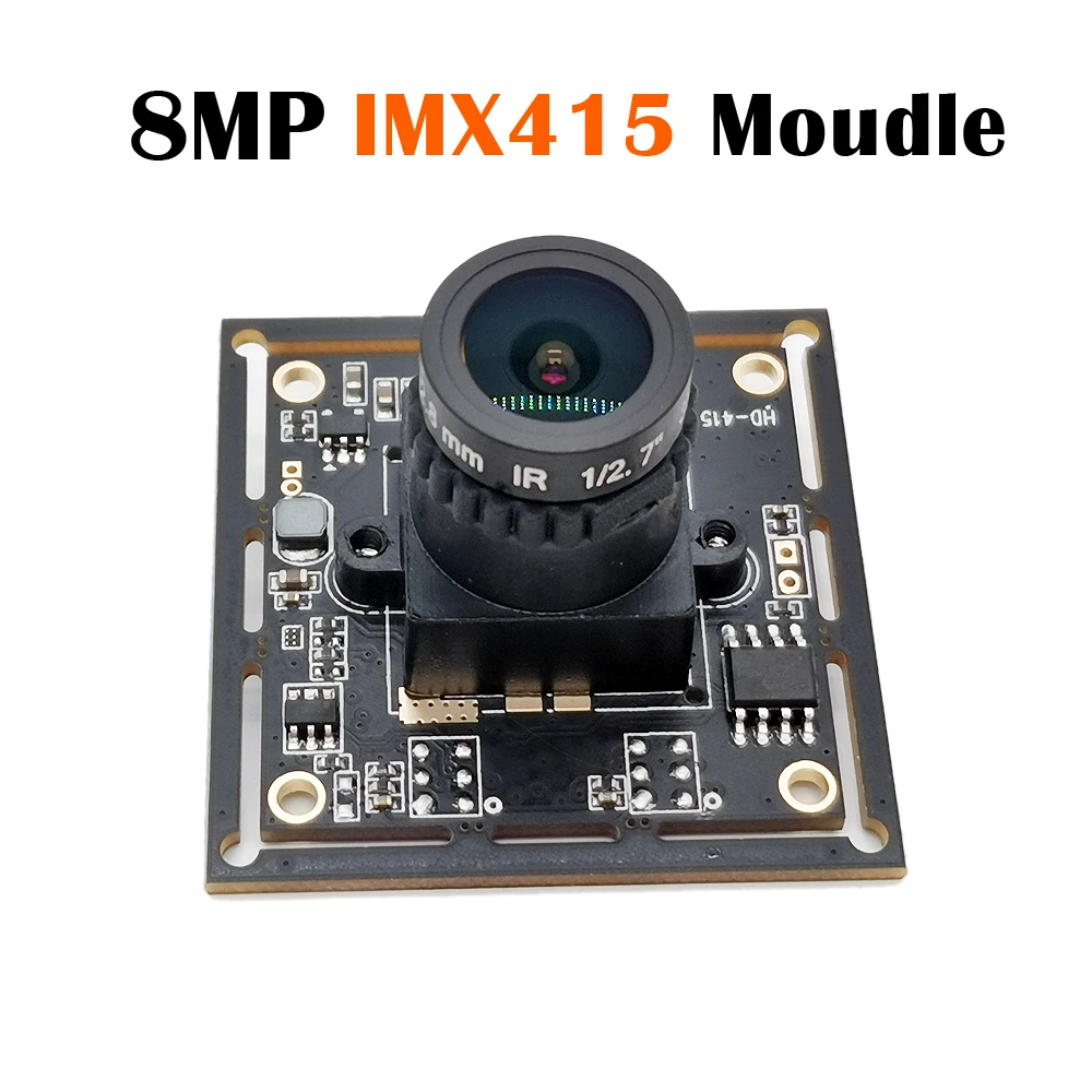 HD 4K CMOS IMX415 100 도 USB 2.0 카메라 모듈, 30FPS 3840*2160 MJPEG YUY2 PCBA ...