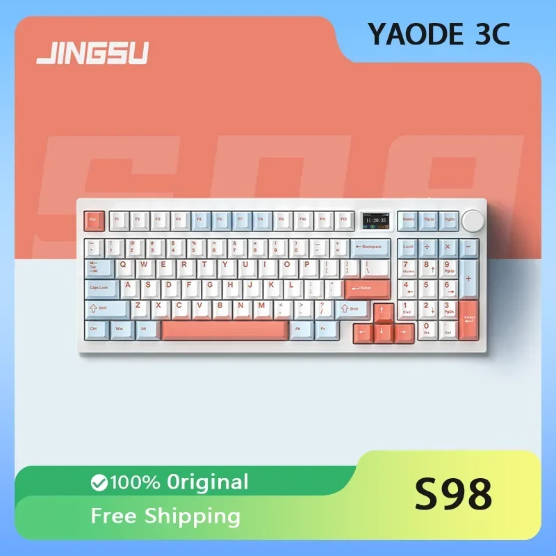 Jingsu-S98-Mechanical-Keyboard-Wireless-Bluetooth-Tri-Mode-Hot-Plug ...