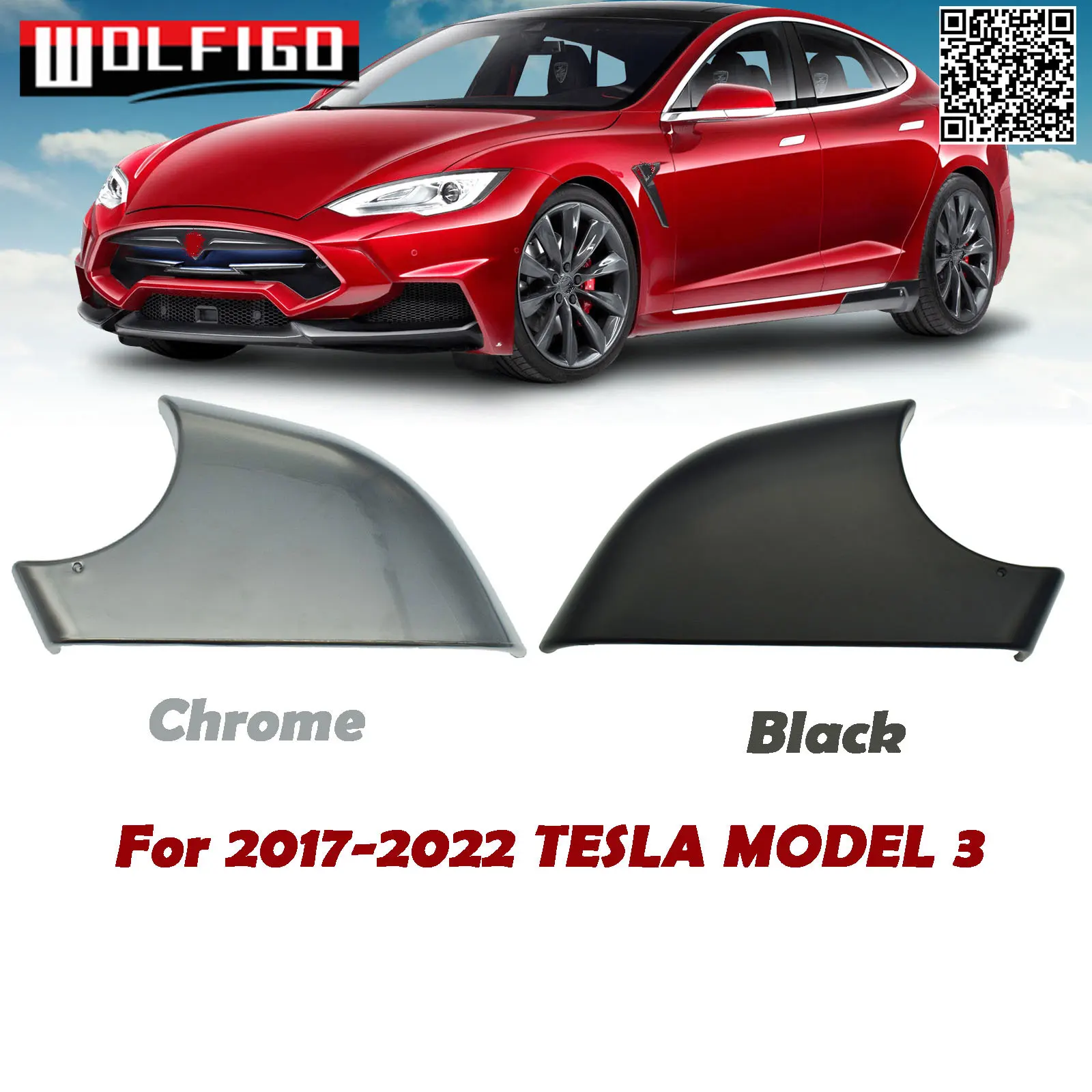 Car Left Right Side Chrome / Black Rearview Mirror Bottom Lower Holder ...