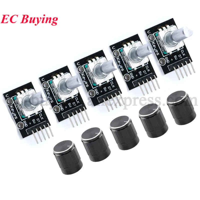 1-10Pcs KY-040 HW-040 Rotary Encoder Module 15x16.5mm Potentiometer ...