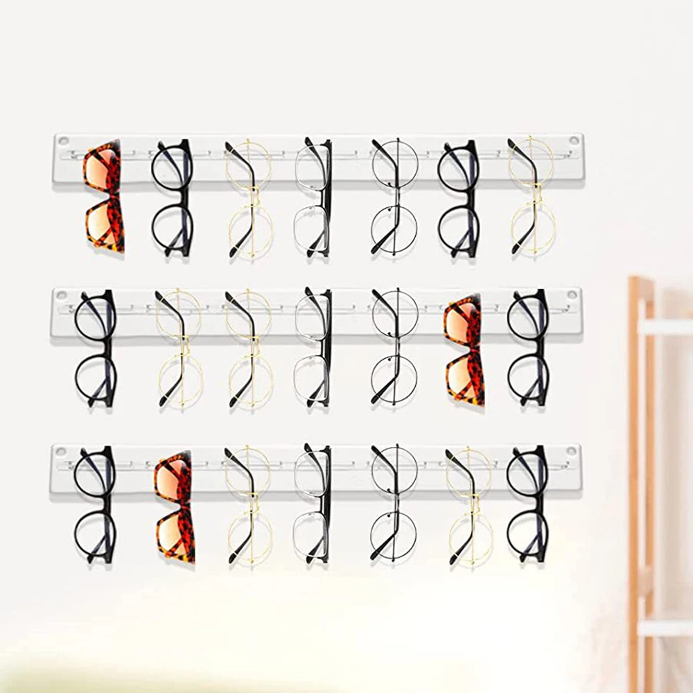 Transparent-Acrylic-Glasses-Holder-Wall-Mounted-Sunglasses-Organizer ...