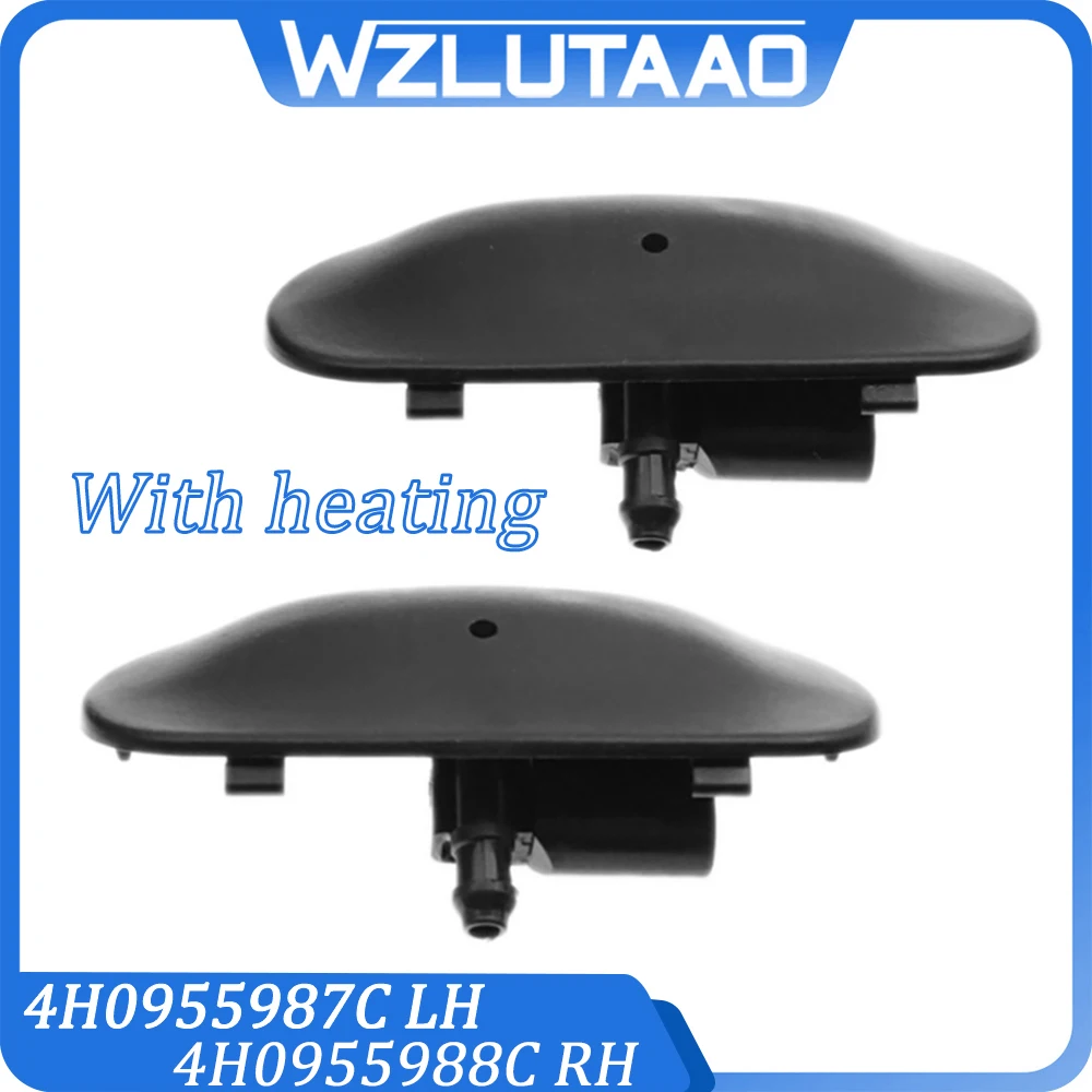 2PCS 4H0955987C 4H0955988C Equipped With Heated Front Windshield Nozzle ...