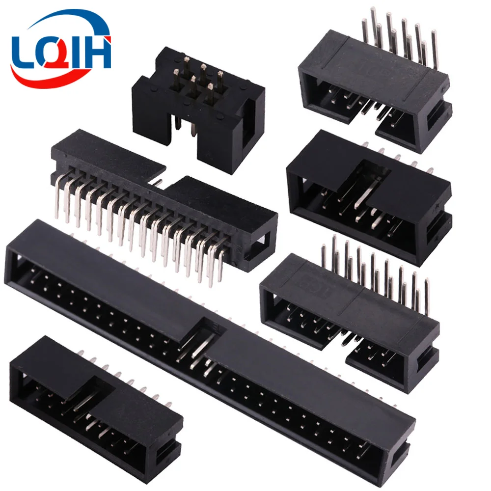 10PCS-DC3-6P-8P-10P-14P-16P-20P-30P-34P-40P-2-54mm-Socket-Header ...
