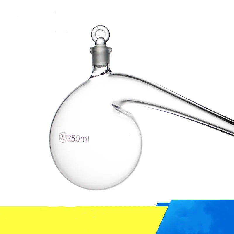 Quality LabGlass Distillation Flask Curved Neck Bottle 125/250ml ...