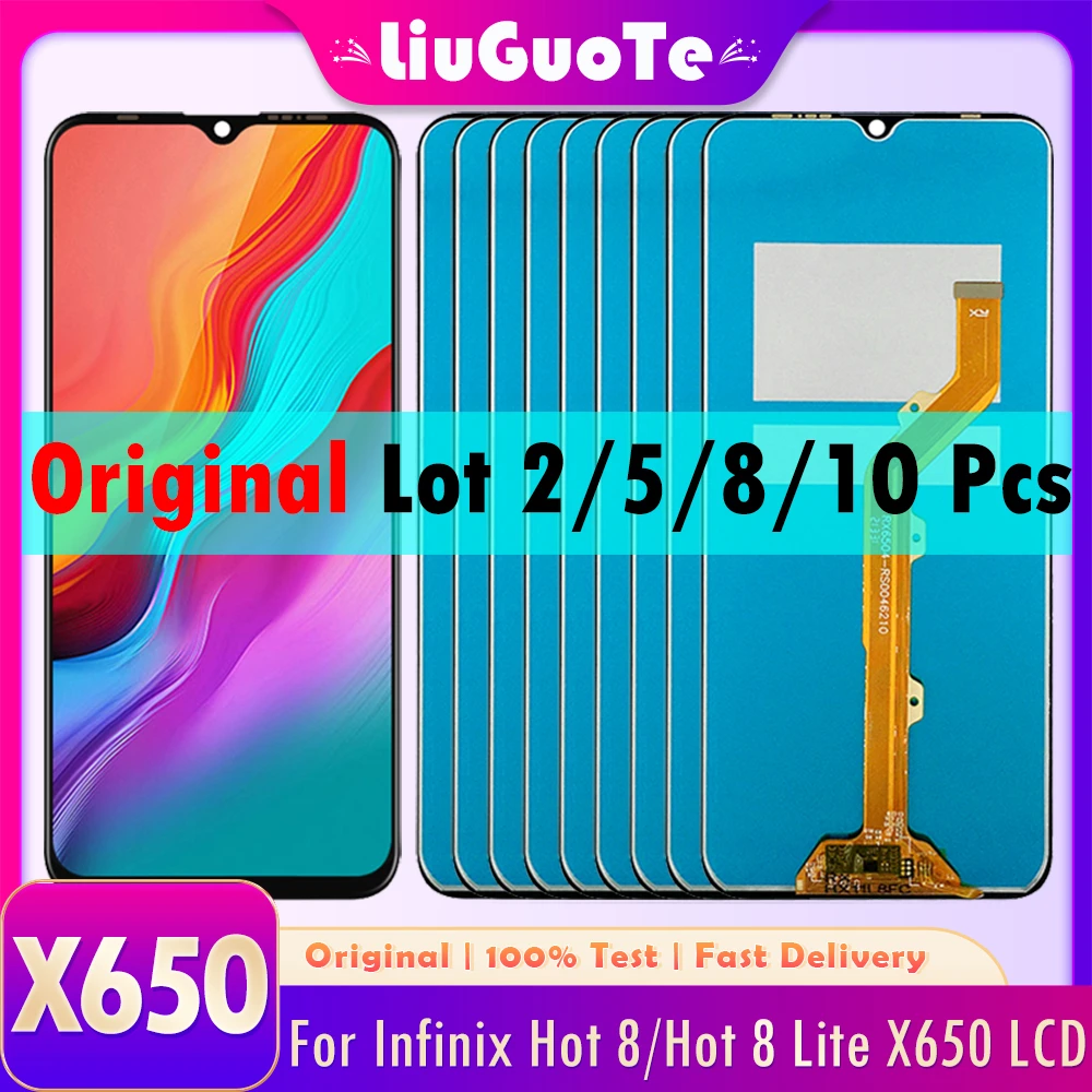 2/5/8/10pcs Original For Infinix Hot 8 X650C Display Touch Screen ...