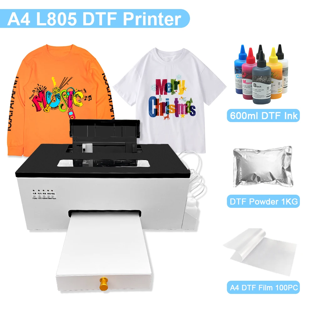 Máquina de impresión de camisetas A4 DTF para Epson L805 DTF, impresora de película de ...