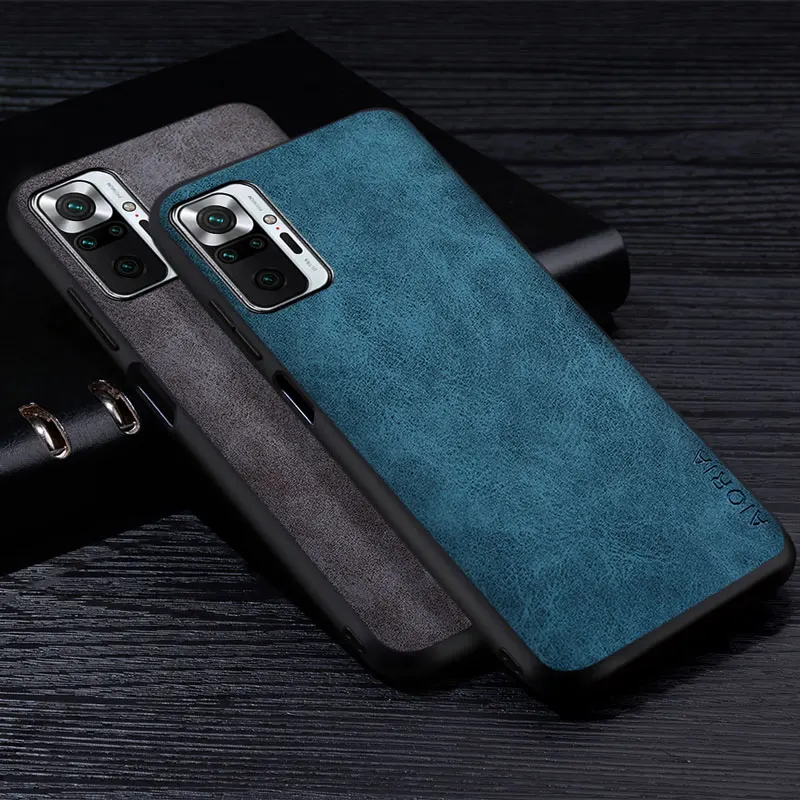 Premium PU Leathe Case for Xiaomi Redmi Note 10 Pro Max 10S Scratch ...