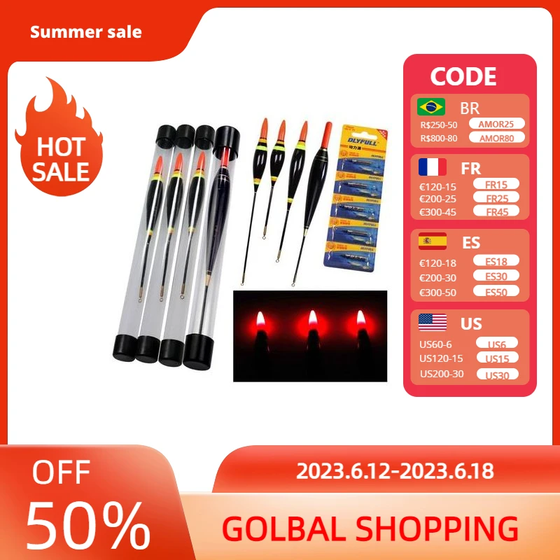 Fishing Luminous Float Battery Led | Fishing Float Fluorescent Light ...