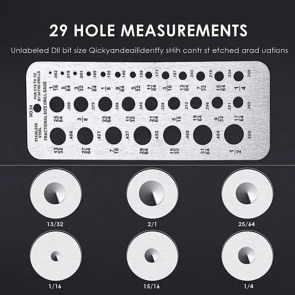 Machinist Drill Bit Chart