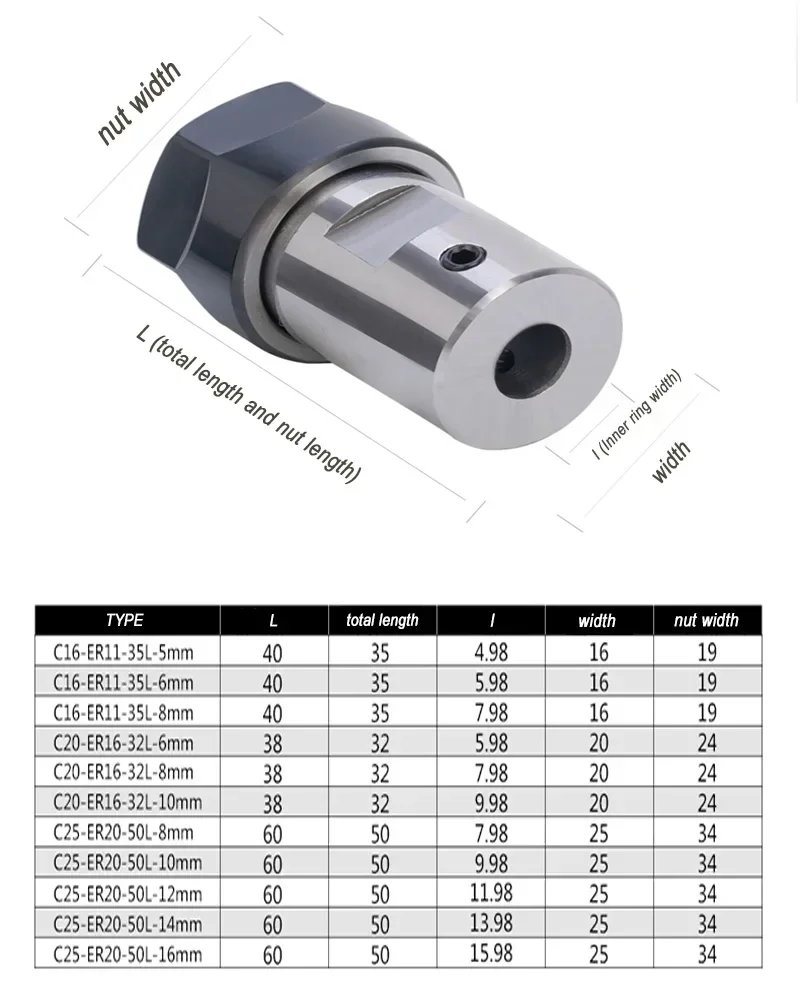 НОВЫЙ держатель инструмента для гравировального станка C20 C25 ER16M ...