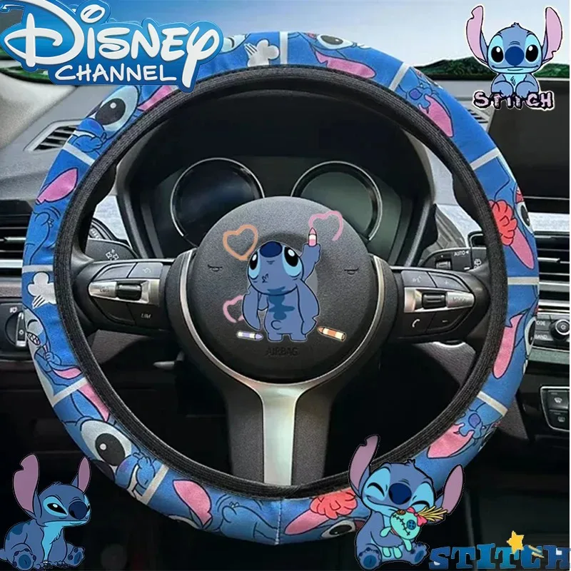 Disney-Lilo-Stitch-15in-Steering-Wheel-Cover-Cute-Anime-Figures-Stitch ...