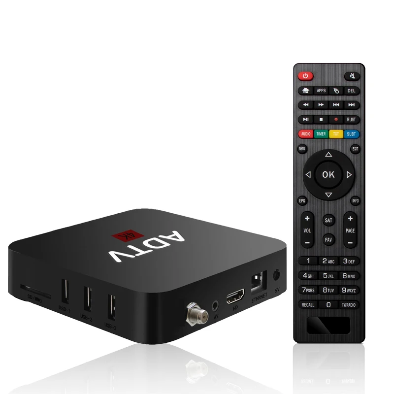 Koqit Android Satellite Receiver TV Box Android TV 7,1 DVB S2 decoder ...