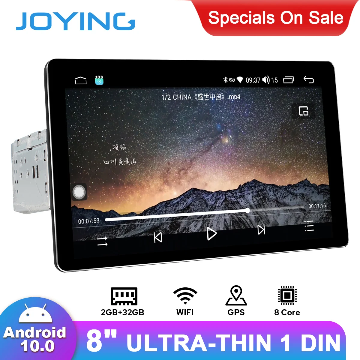 JOYING-Android-10-0-System-Single-Din-Ulter-Thin-8-Inch-Head-Unit ...