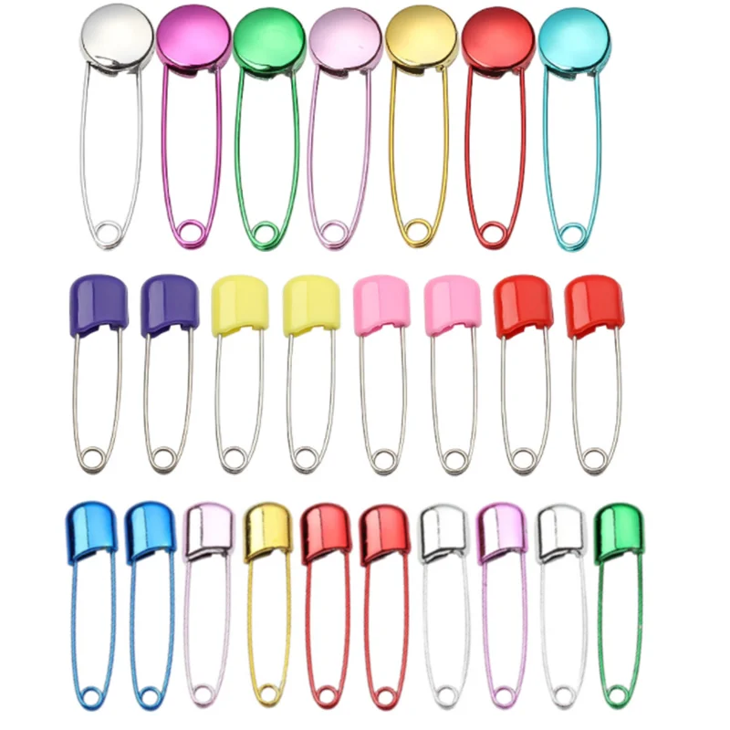 10Pcs 4/5.4cm Pins Plastic Head Cloth Diaper Pins Buckles Sewing Baby ...