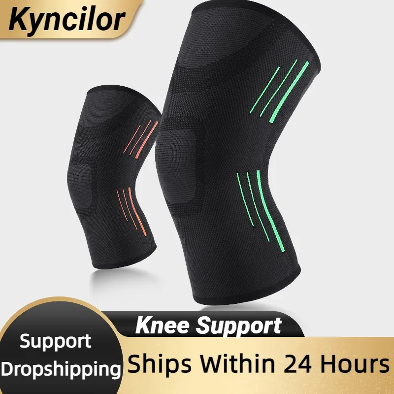 Bandage-Running-Cycling-Knee-Support-Braces-Compression-Elastic-Nylon ...