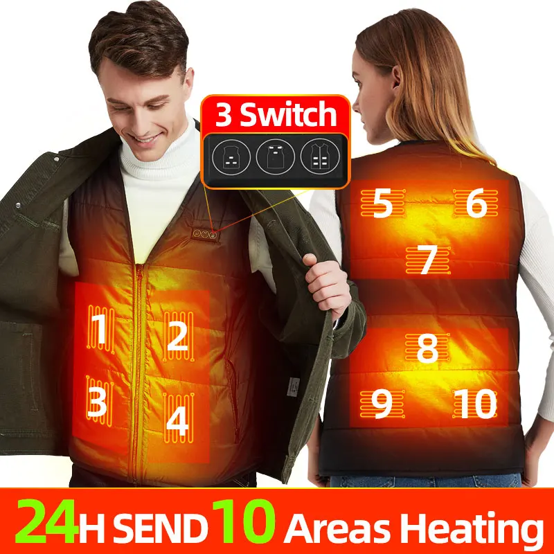 10-Areas-Heated-Vest-Men-Women-Usb-Electric-Self-Heating-Vest-Warming ...