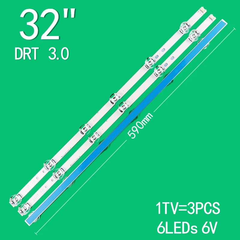 3PCS 6 LED 590mm LED backlight for 32LB561V UOT A B 32 inch DRT 3.0 32 ...