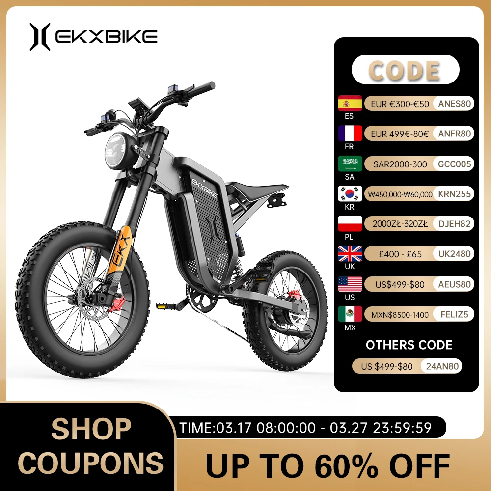 EKX-X21-Electric-Bike-2000W-35AH-Lithium-Battery-Cross-Country-Electric ...