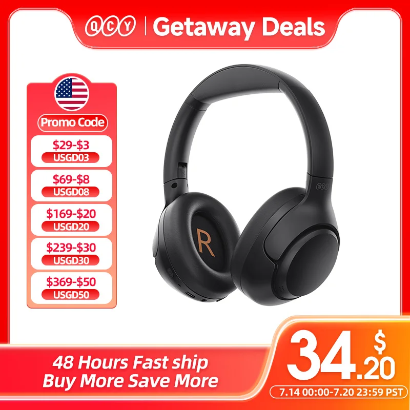 QCY-H3-ANC-Wireless-Headphones-Bluetooth-5-4-Hi-Res-Audio-Over-Ear ...