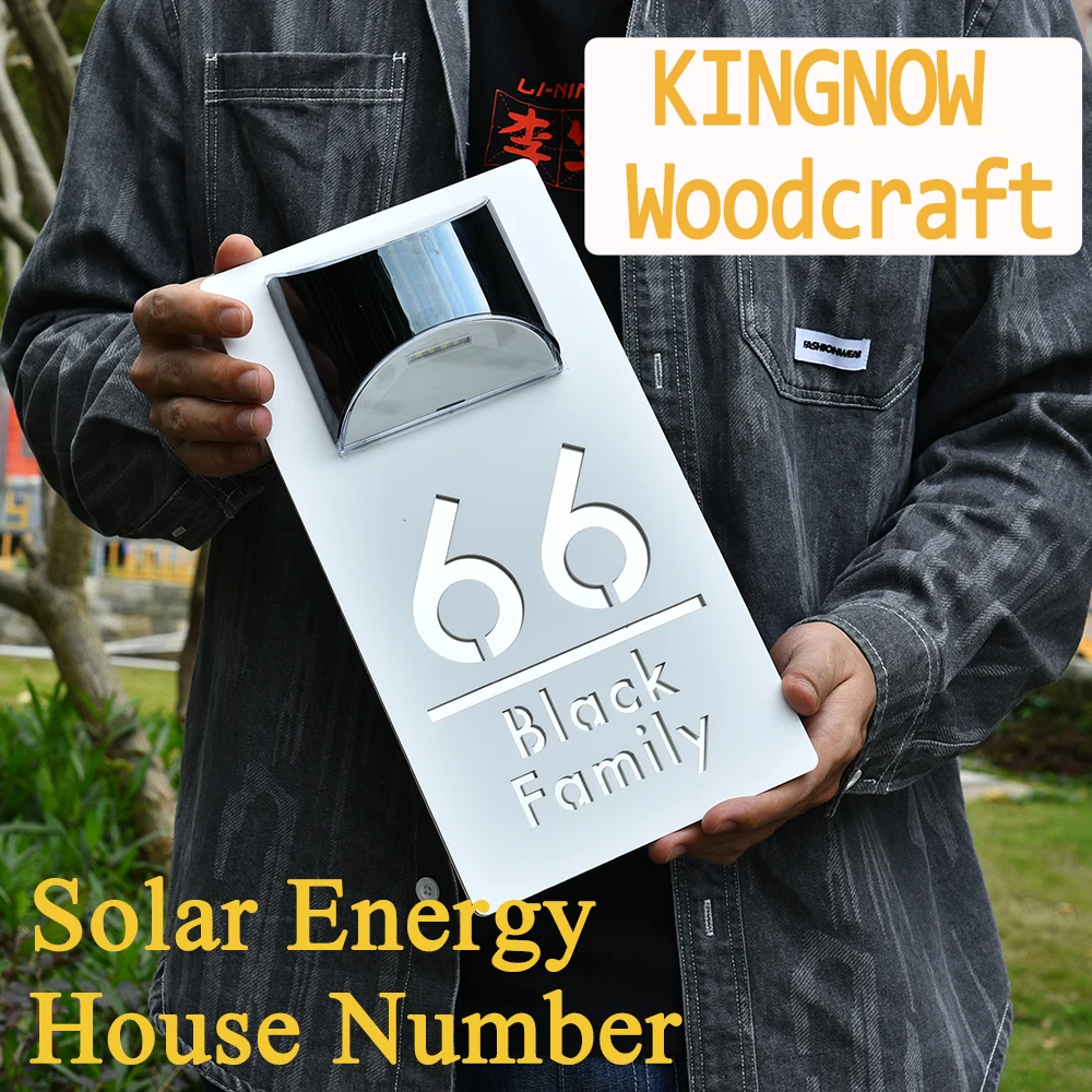 Custom-House-Number-Solar-Power-Outdoor-House-Sign-3D-Cut-Residential ...