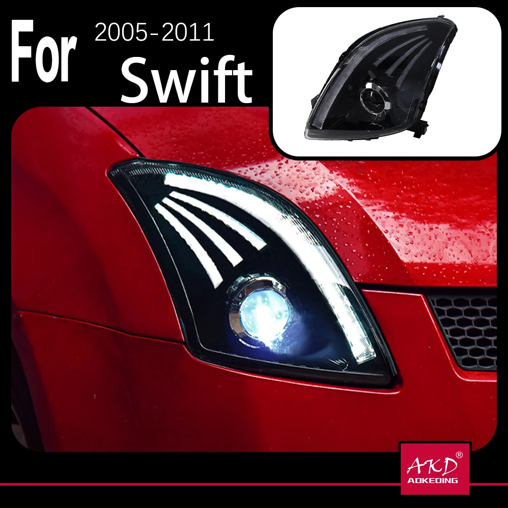 AKD-Car-Model-Head-Lamp-for-Suzuki-Swift-Headlights-2005-2011-Swift-LED ...