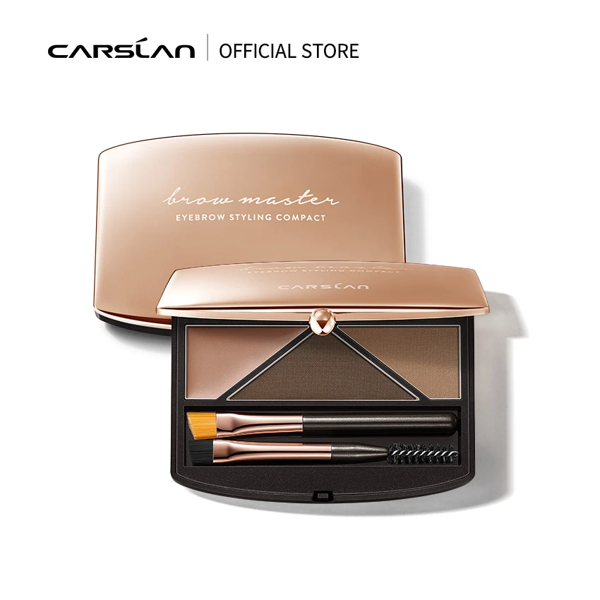 CARSLAN Eyebrow Styling Powder Compact Long Lasting Waterproof Tinted ...