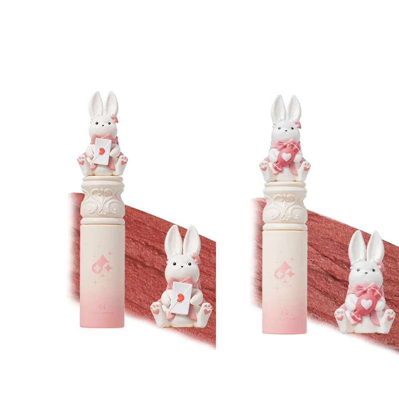 Cute-Rumor-Lip-Mud-Rabbit-Lip-Glazed-Peach-Naked-Color-Korean-Makeup ...