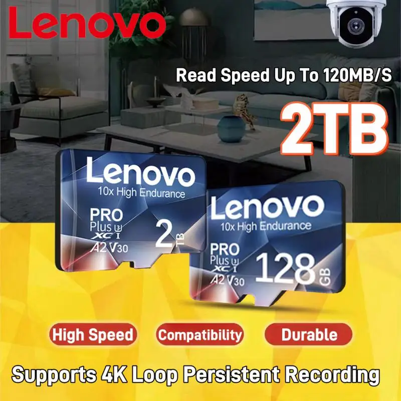 Lenovo-2TB-SD-Memory-Card-V30-128GB-Micro-TF-SD-Card-Class-10-High ...