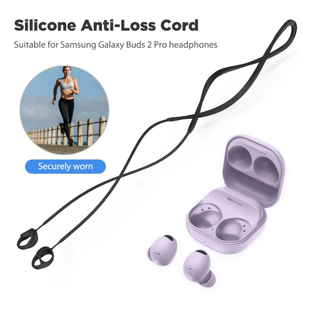 Soft-Silicone-Anti-lost-Rope-Headset-Accessories-Bluetooth-compatible ...