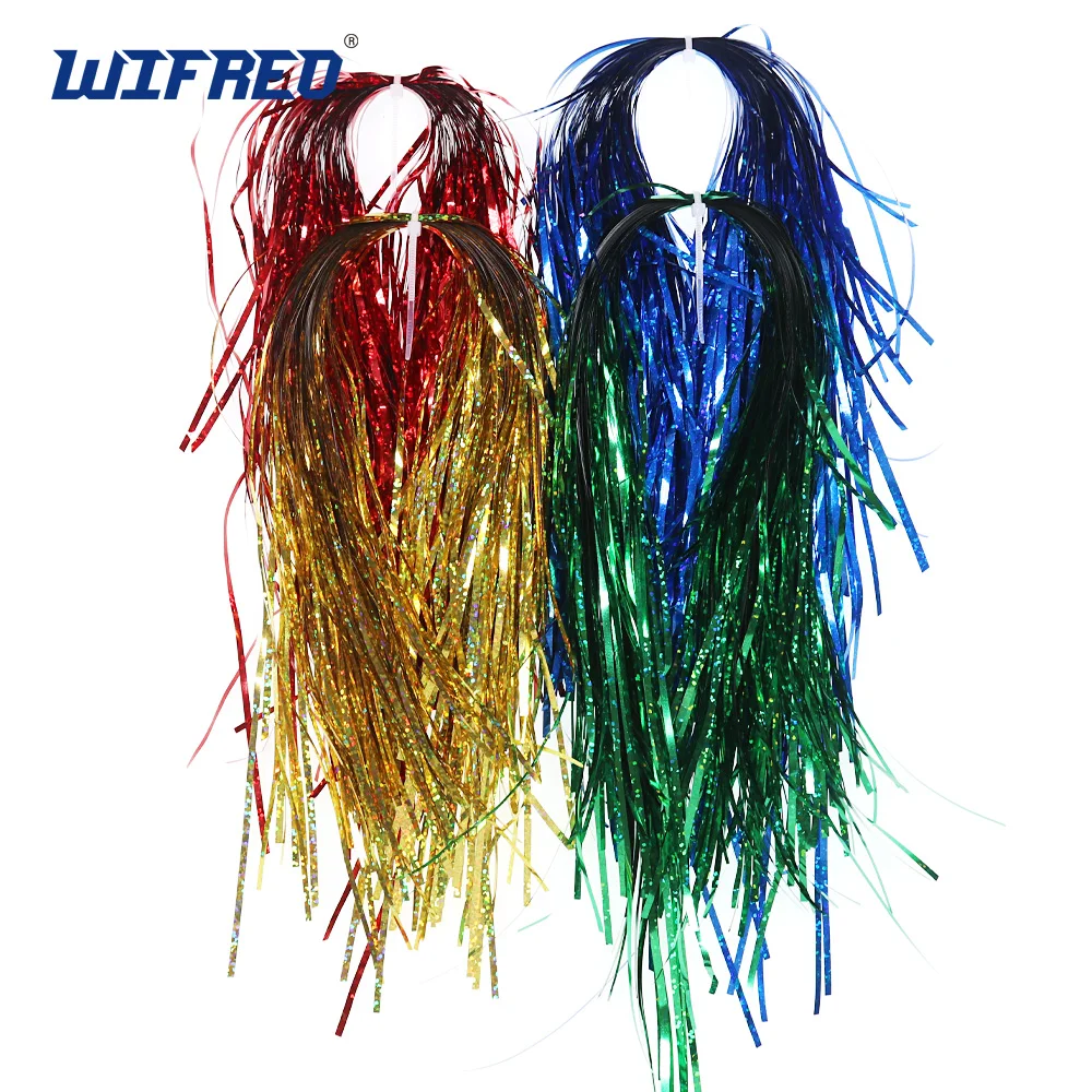 Wifreo-1pack-2mm-Flat-Flashabou-Tinsel-Holographic-Pike-Bass-Fresh-or ...