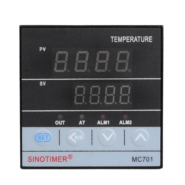 3X Sinotimer Mc701 Digitális Pid Hőmérséklet -Vezérlő Vízálló K Típus Pt100 Érzékelő Bemenet ...