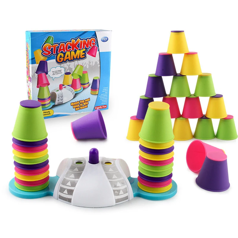 Folding Cup Stracking Game sport Toy Set Hand-speed Competitive ...