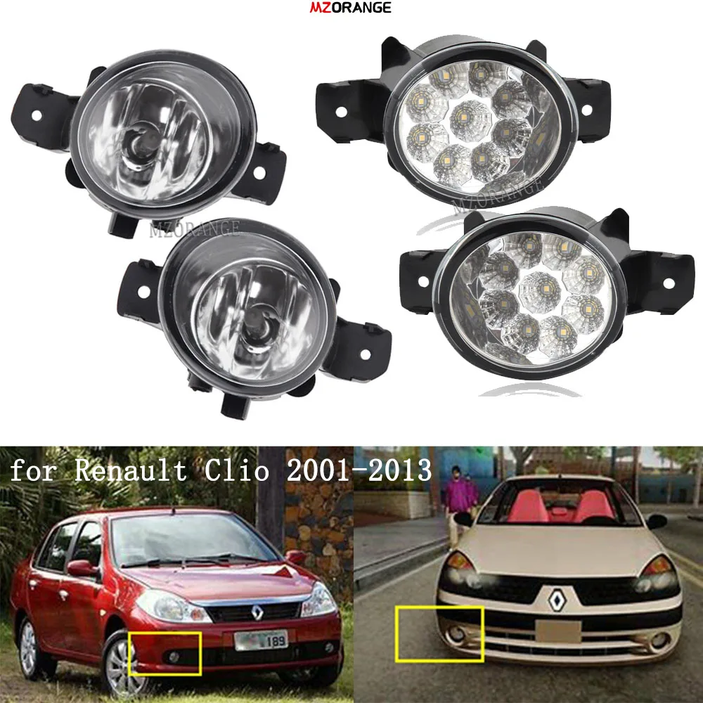 Luzes-de-nevoeiro-halog-neo-LED-para-Renault-Clio-dianteiro-foglamps ...