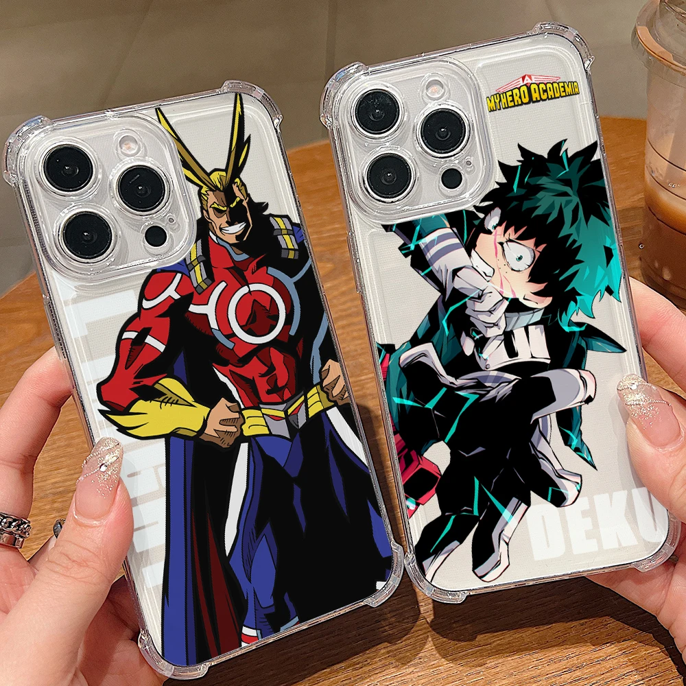 Anime My Hero Academia Phone Case for iPhone 16 16e 15 14 Plus 13 12 ...