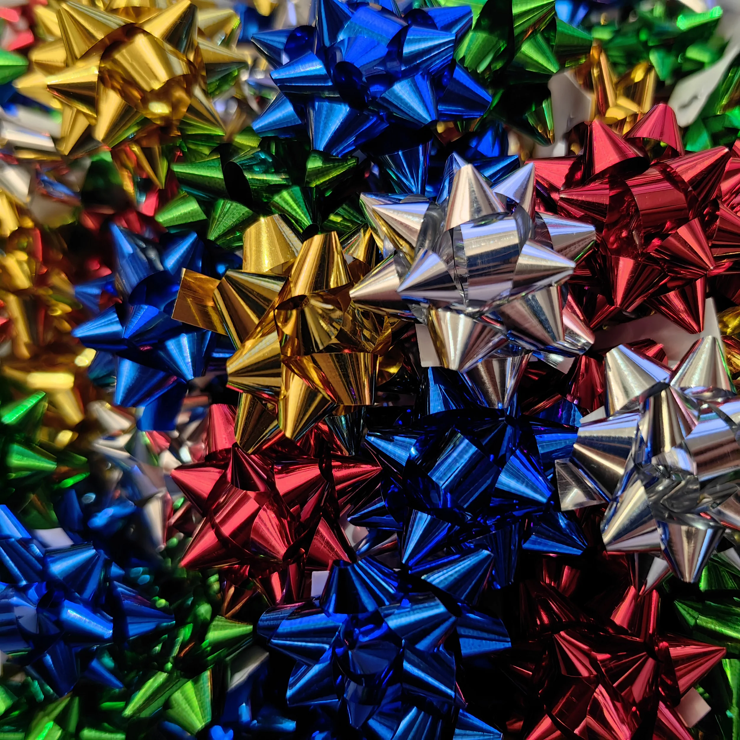 Small-Star-Bows-for-Present-Wrapping-Multi-Colors-Christmas-Ribbon-Bows ...