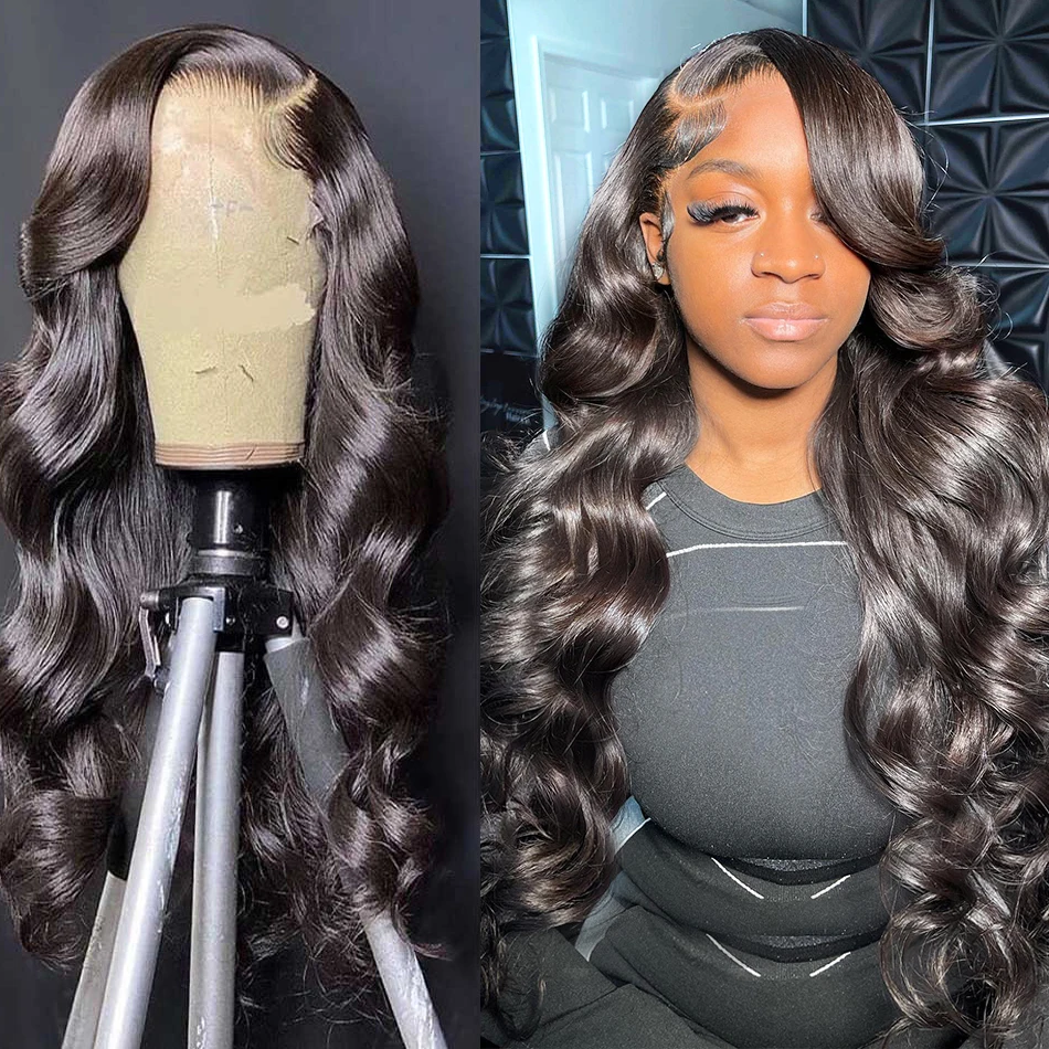 Luvin-Glueless-30-32-40-Inch-Body-Wave-360-Lace-Frontal-Wigs-13x6-Human ...