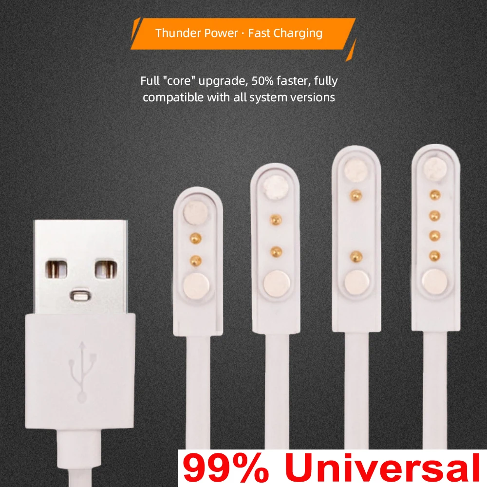 2-Pins-4pins-Smartwatch-Dock-Charger-Adapter-USB-Charging-Cable-Cord ...