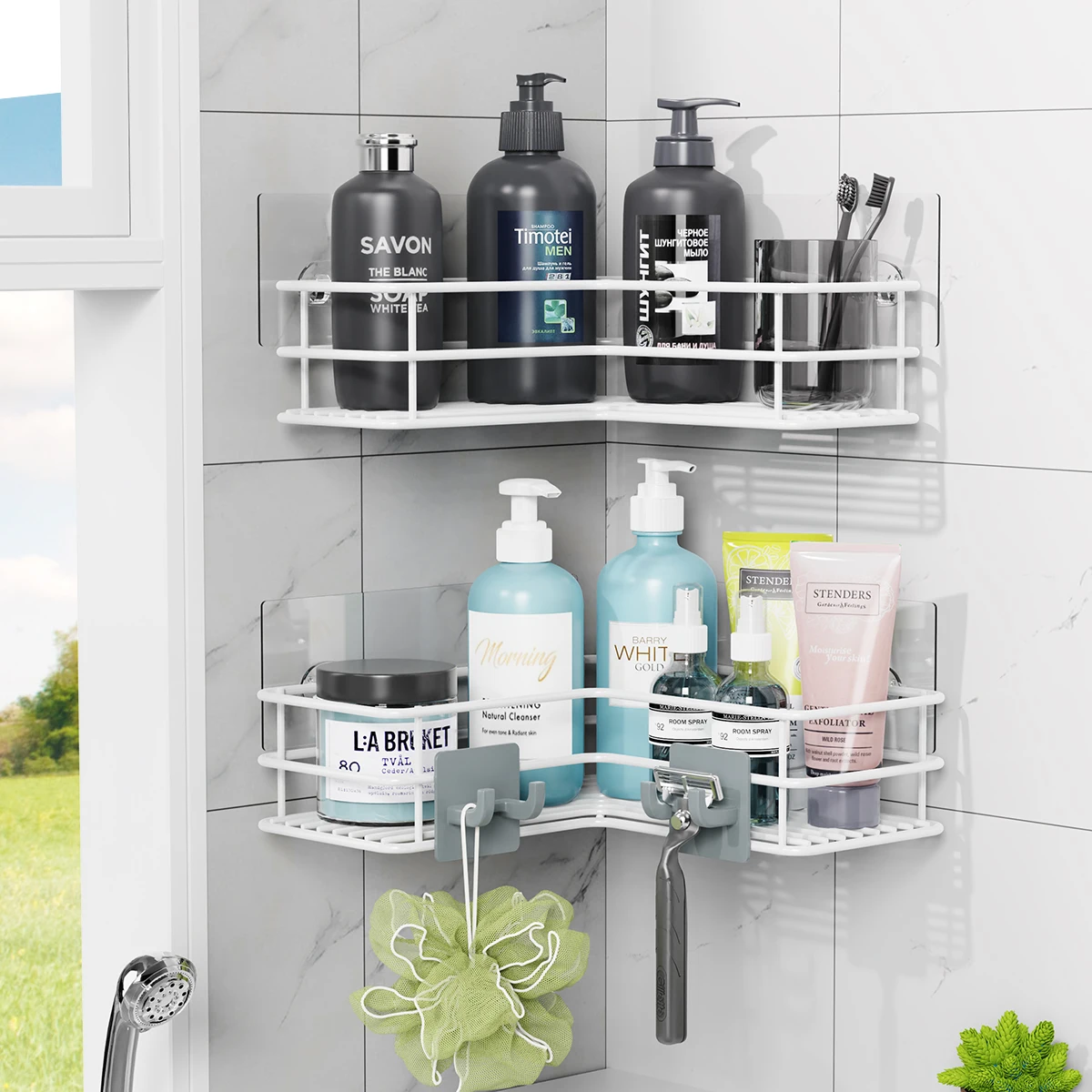 Metal-Triangle-Rack-For-Kitchen-Bathroom-Shelves-Thickened-Love-Corner ...