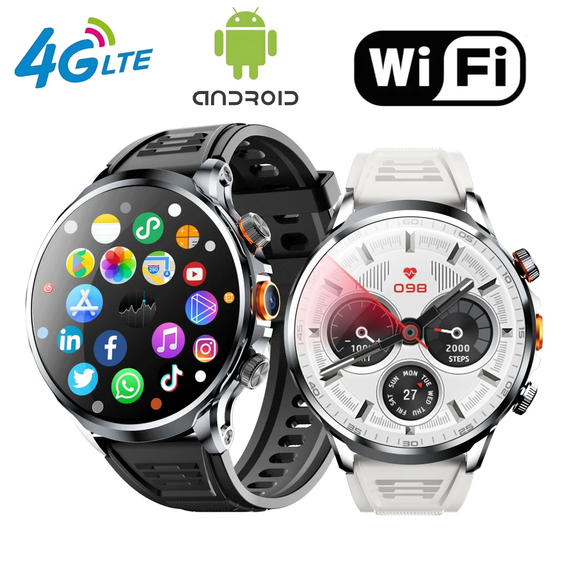 NEW-4G-Full-Netcom1-95-inch-4G-Android-WIFI-128GB-ROM-Smart-Watch-With ...