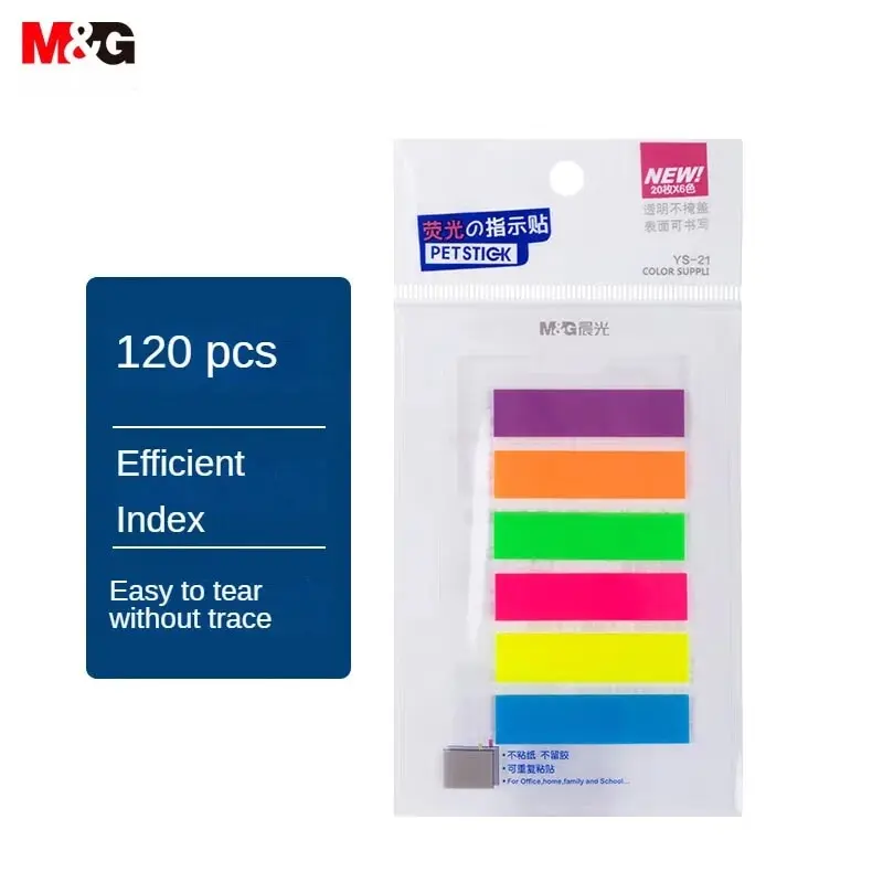 M-G-Stationery-5-6-Colors-100-120-PCs-PET-Fluorescent-Sticky-Notes ...