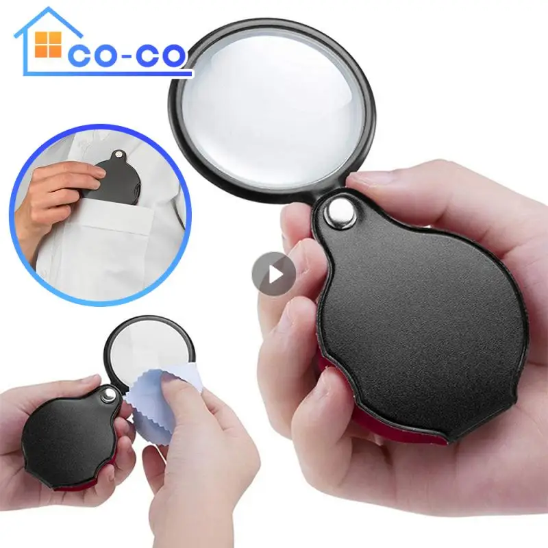 10X-Folding-Magnifier-Portable-Handheld-Magnifying-Glass-Lens-Mini ...